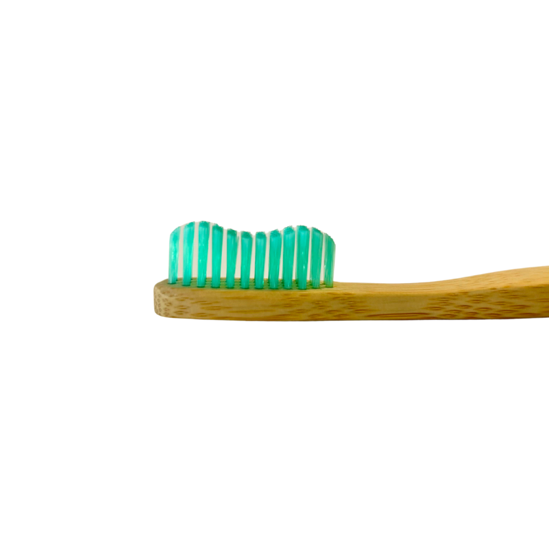 Adult Curved Bamboo Toothbrush - Medium Bristles – The Green Tap Store